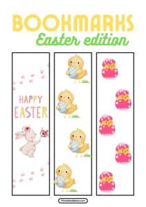 Easter Bookmarks Free Printable - Printables Mania