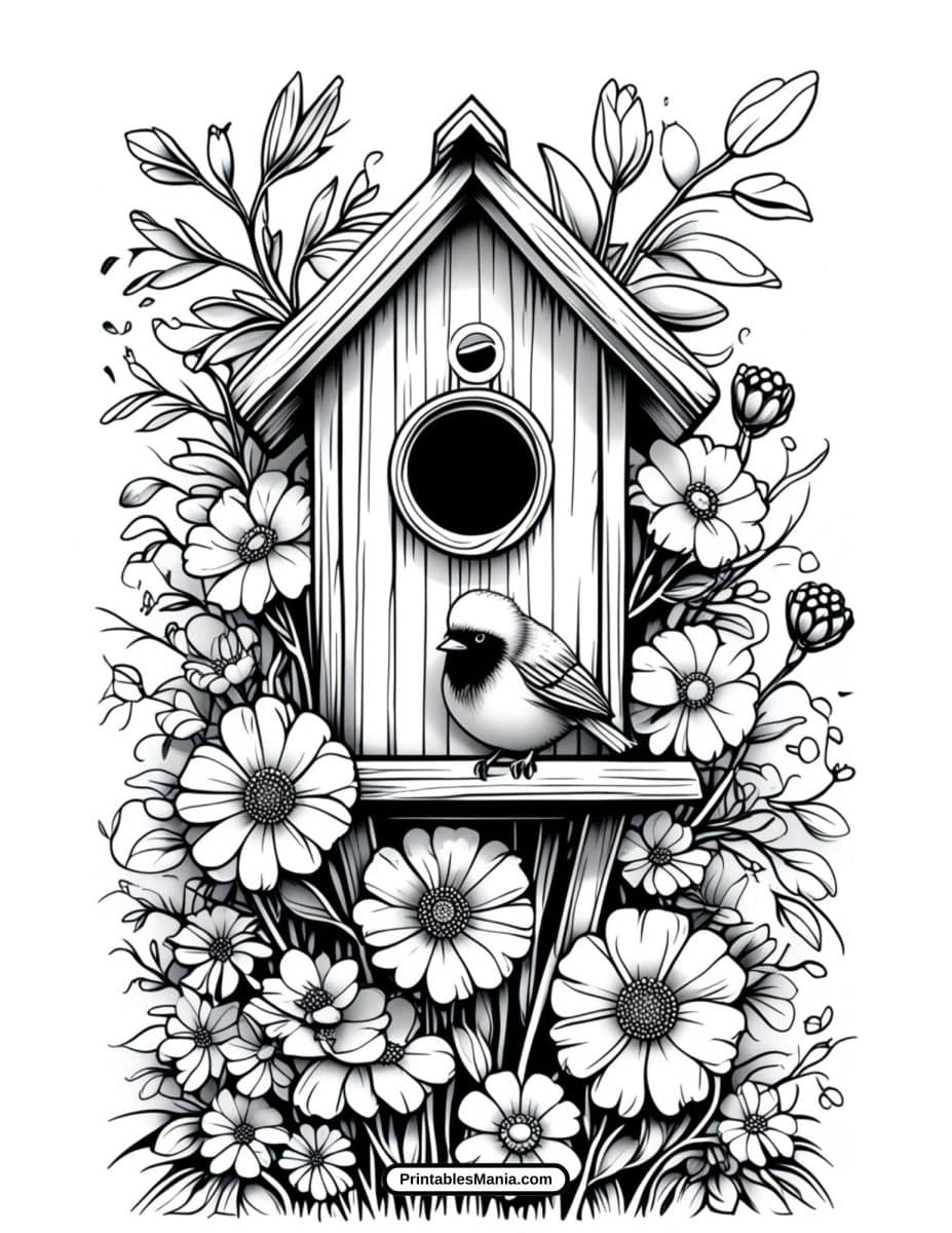 Spring Coloring Pages For Adults - Printables Mania