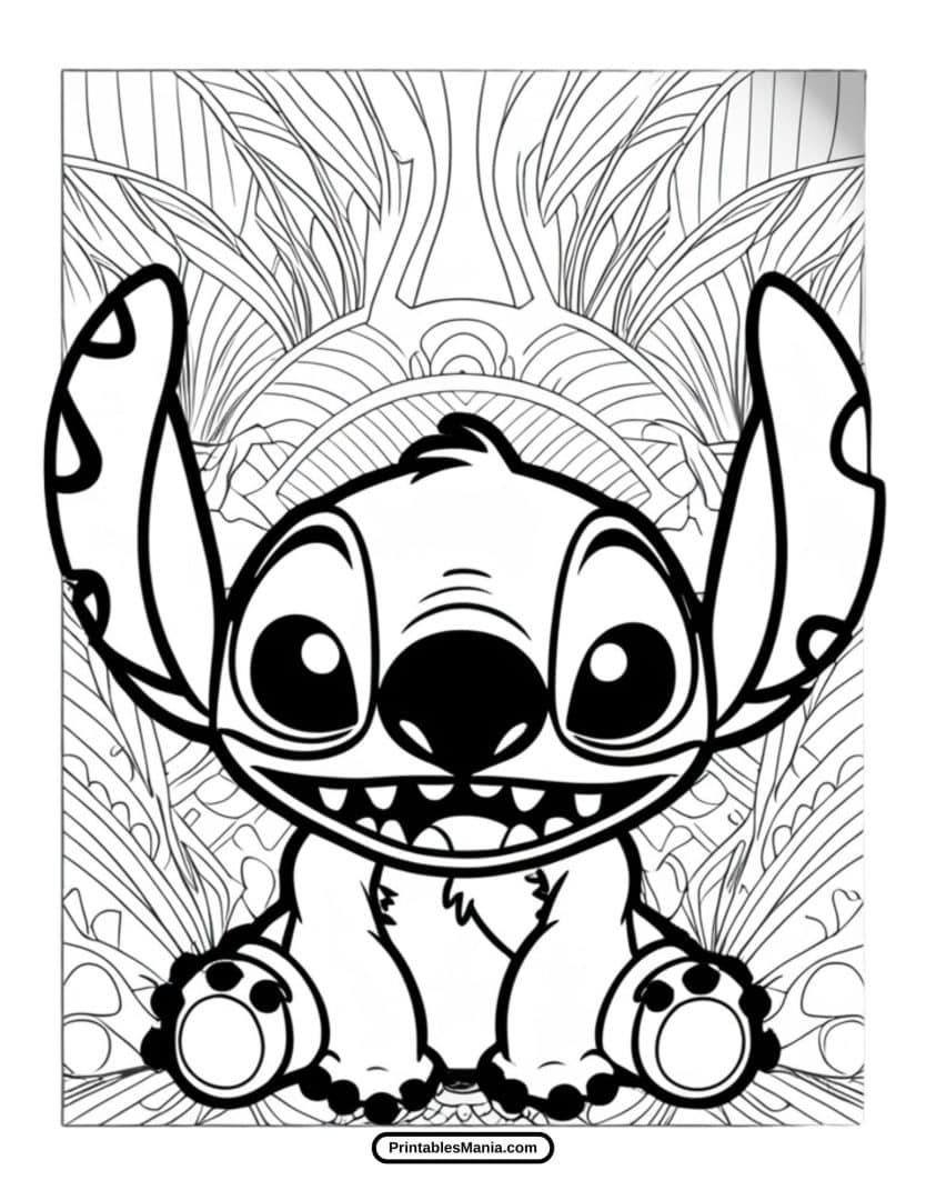 Stitch Coloring Pages - Printables Mania