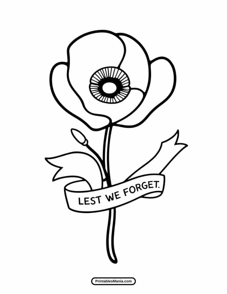 Poppy Coloring Page - Printables Mania