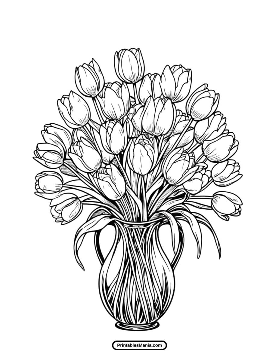 Spring Coloring Pages For Adults - Printables Mania