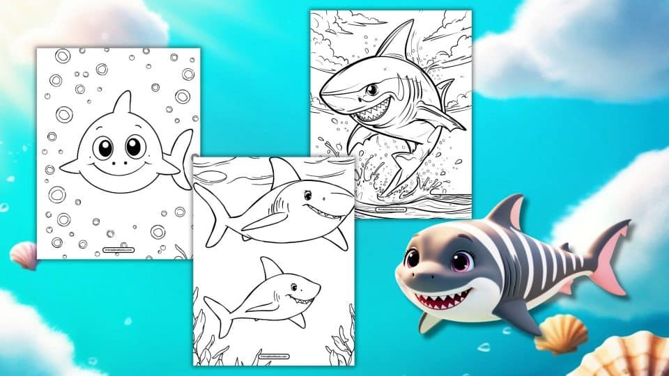 Shark Coloring Pages - Printables Mania