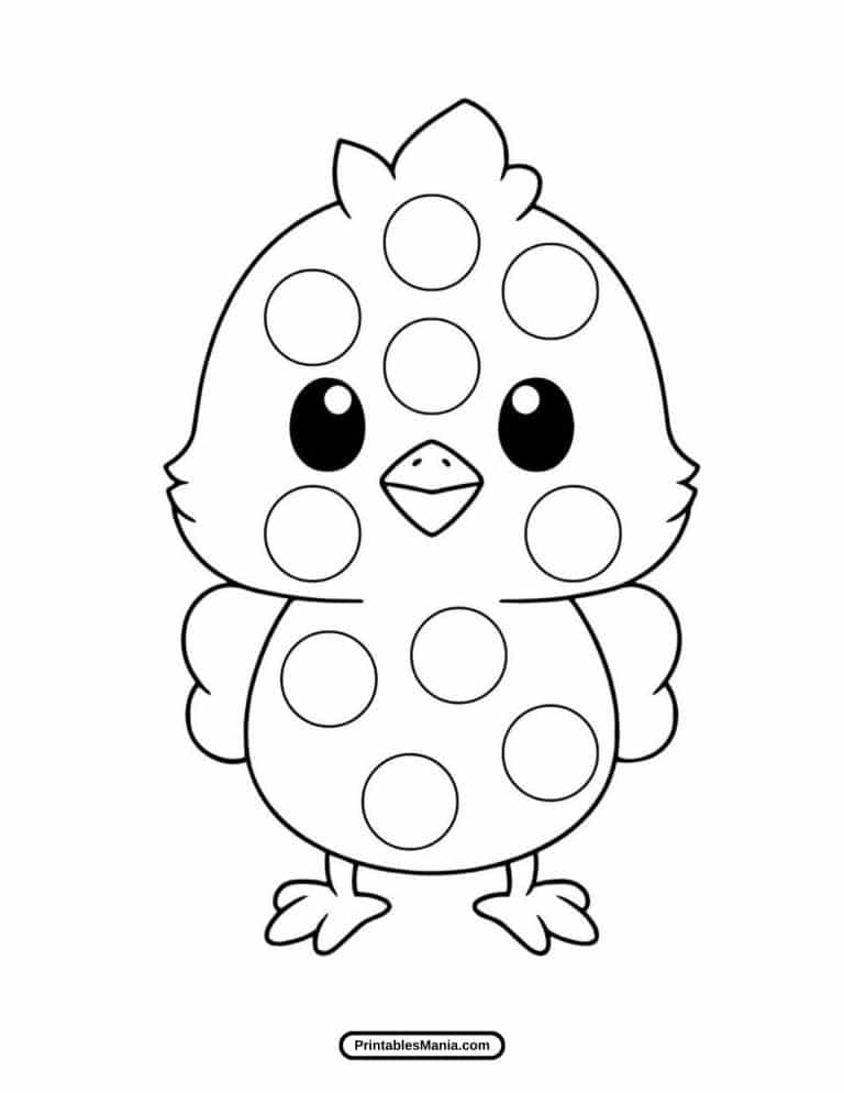 Dot Marker Coloring Pages Free - Printables Mania