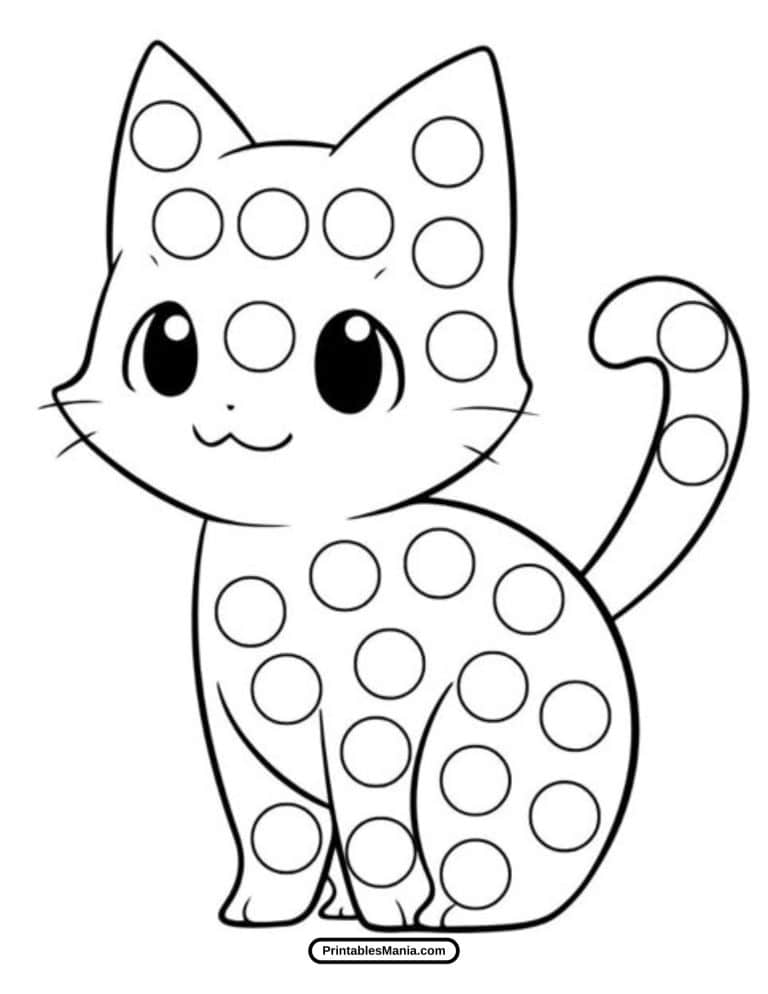 Dot Marker Coloring Pages Free - Printables Mania