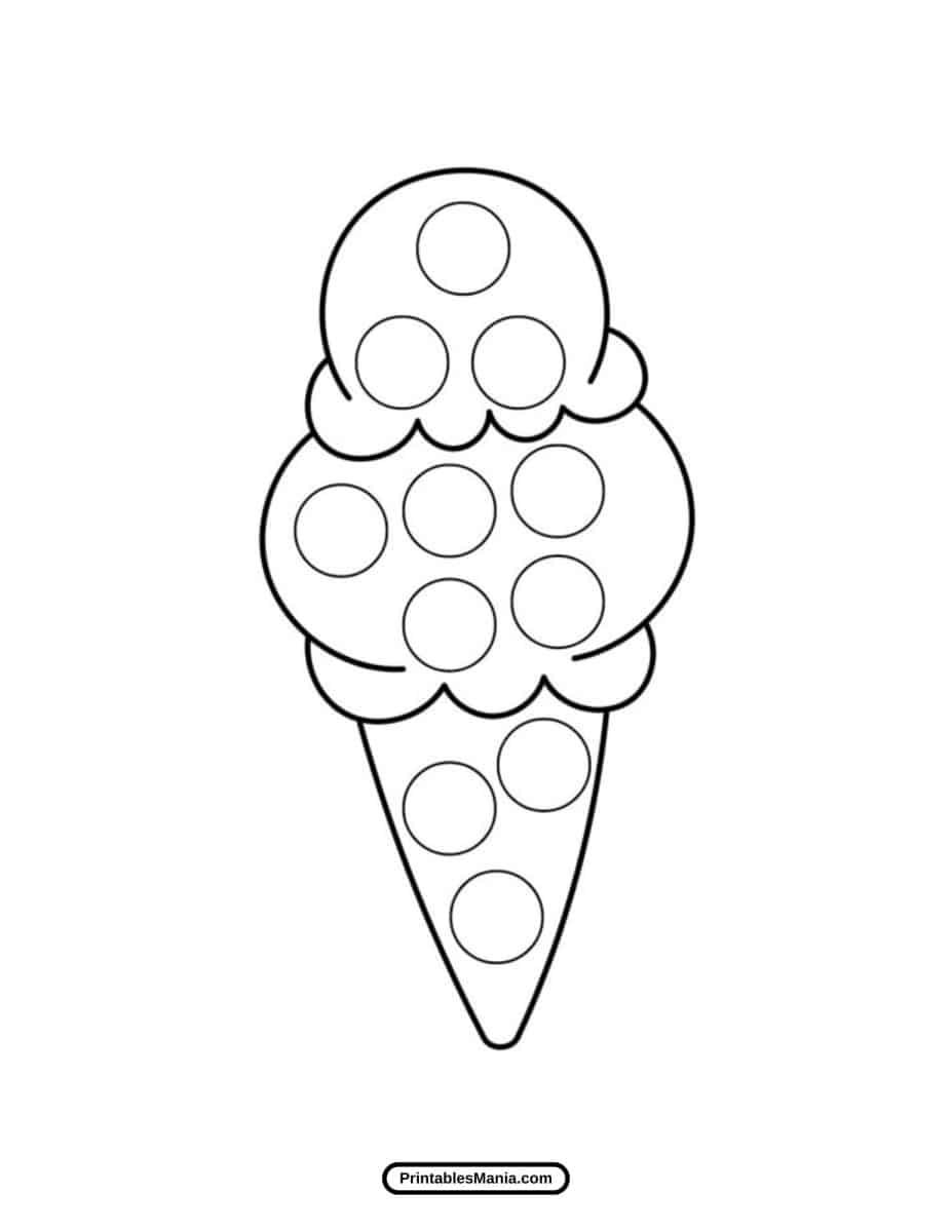 Dot Marker Coloring Pages Free - Printables Mania