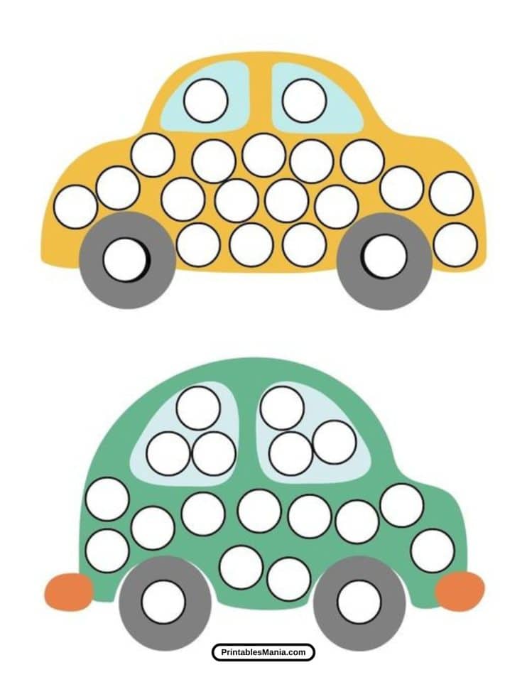 Dot Marker Coloring Pages Free - Printables Mania