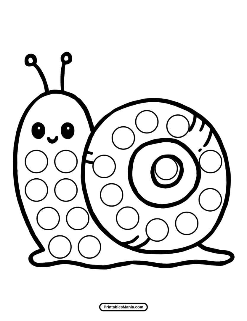 Dot Marker Coloring Pages Free - Printables Mania