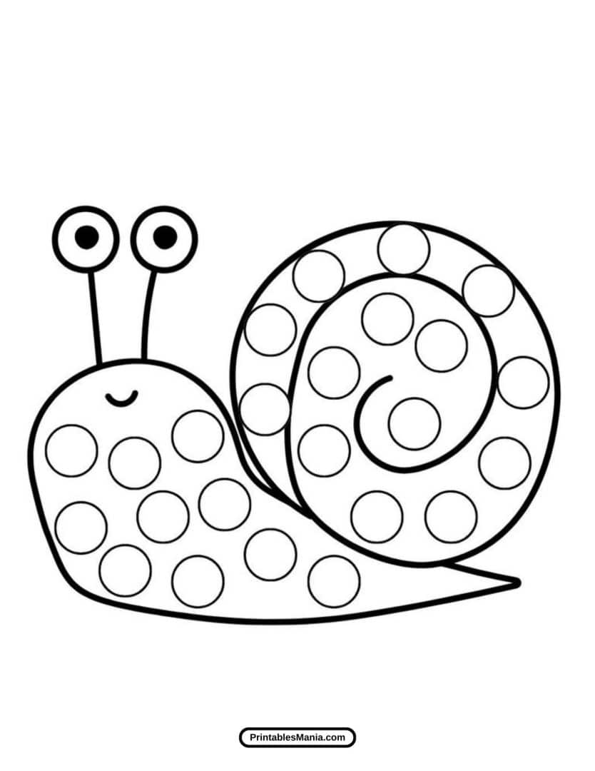 Dot Marker Coloring Pages Free - Printables Mania