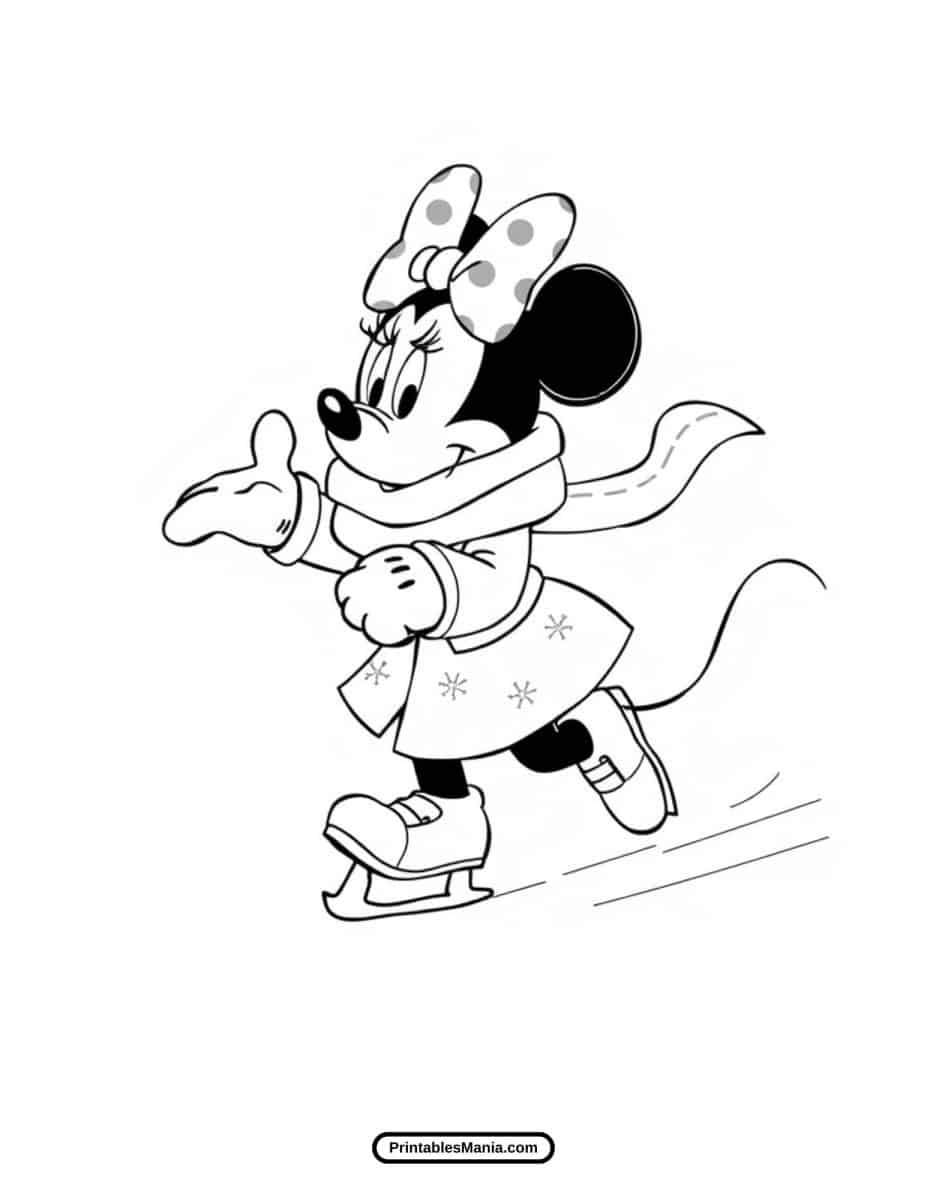 Minnie Mouse Coloring Pages - Printables Mania