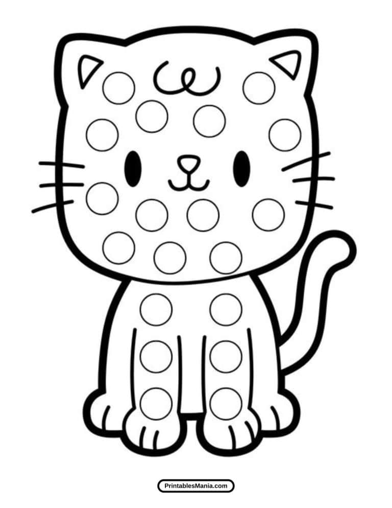 Dot Marker Coloring Pages Free - Printables Mania